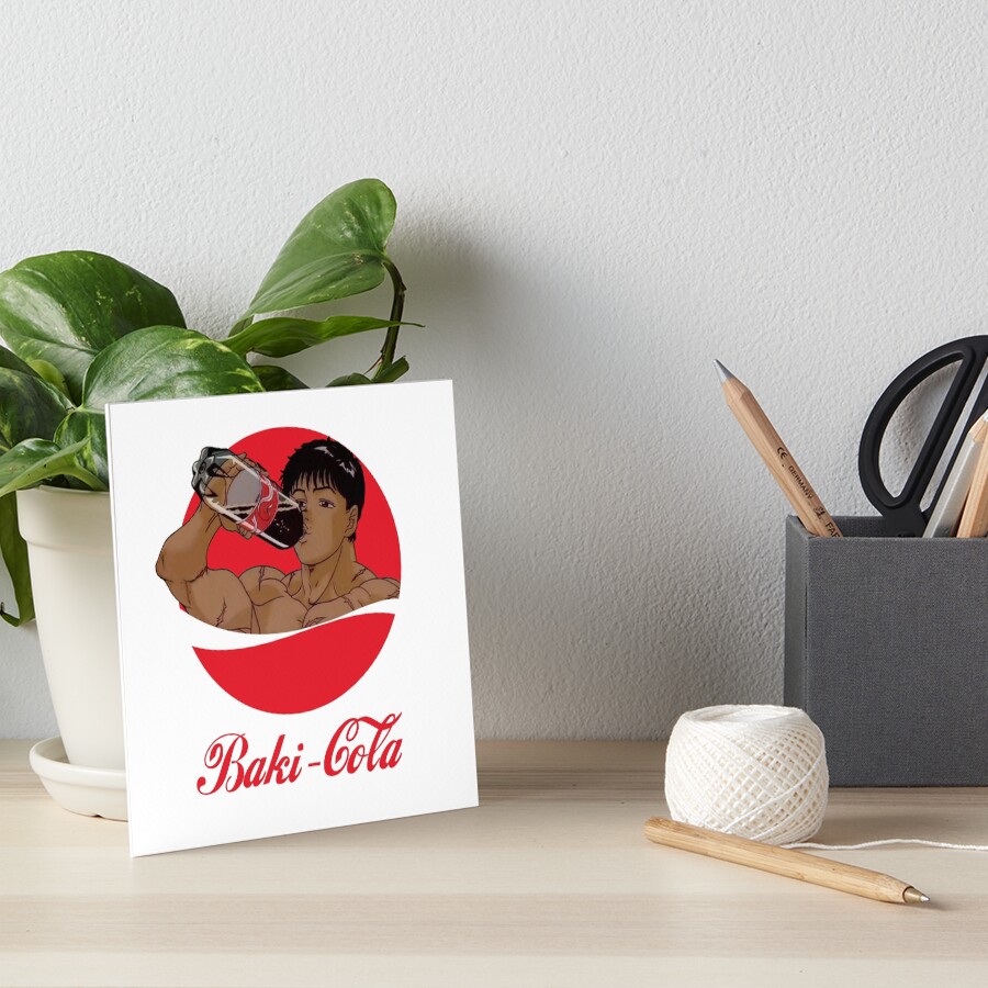 "Baki Cola - Baki The Grappler Anime" Art Board Print by PopUpShirt ...