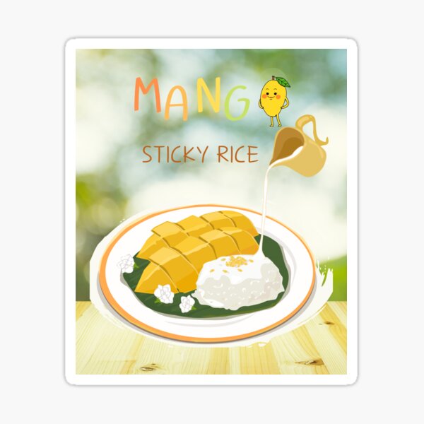 " Mango sticky rice" Sticker by ALINDATARYN | Redbubble