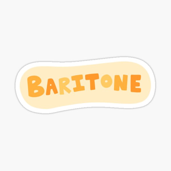 "Baritone" Sticker by 221honeybee | Redbubble