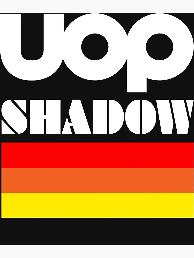 "Uop shadow retro f sponsor block logo essential t shirt" Poster for ...
