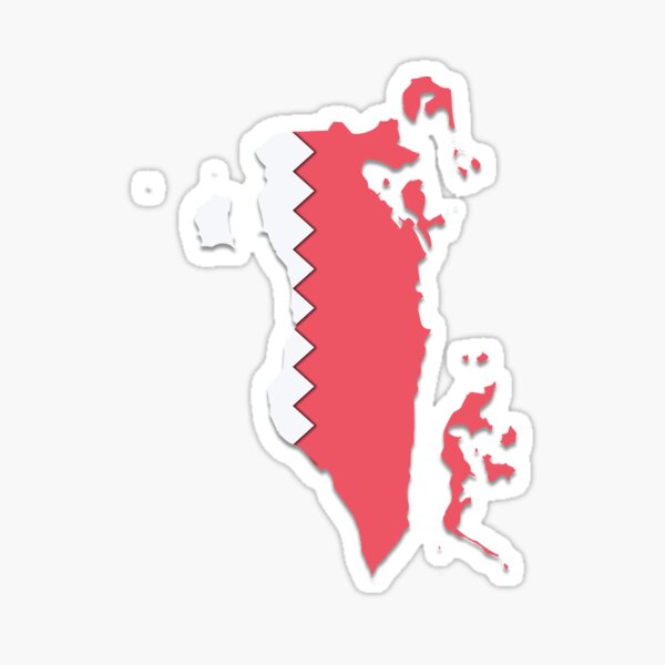 "Bahrain" Sticker for Sale by FlatFlags | Redbubble