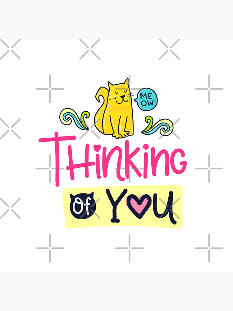 "thinking of you" Sticker by K-ARO | Redbubble