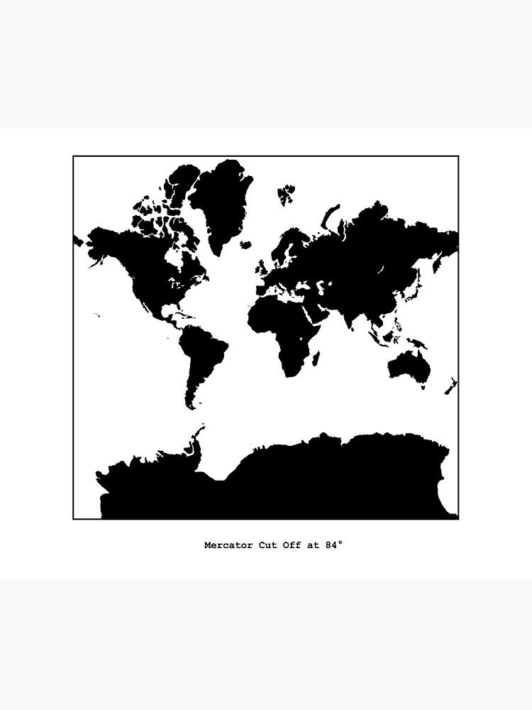 Mercator Projection Map Poster For Sale By Maps Projected Redbubble
