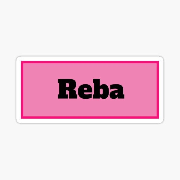 "Reba Name " Sticker by NameMatters | Redbubble
