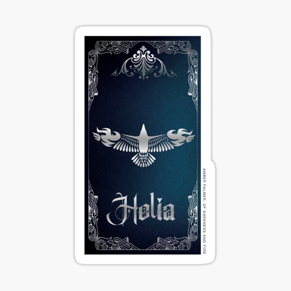 "Helia Crest Sticker - Of Darkness and Fire Inspired" Sticker by ...