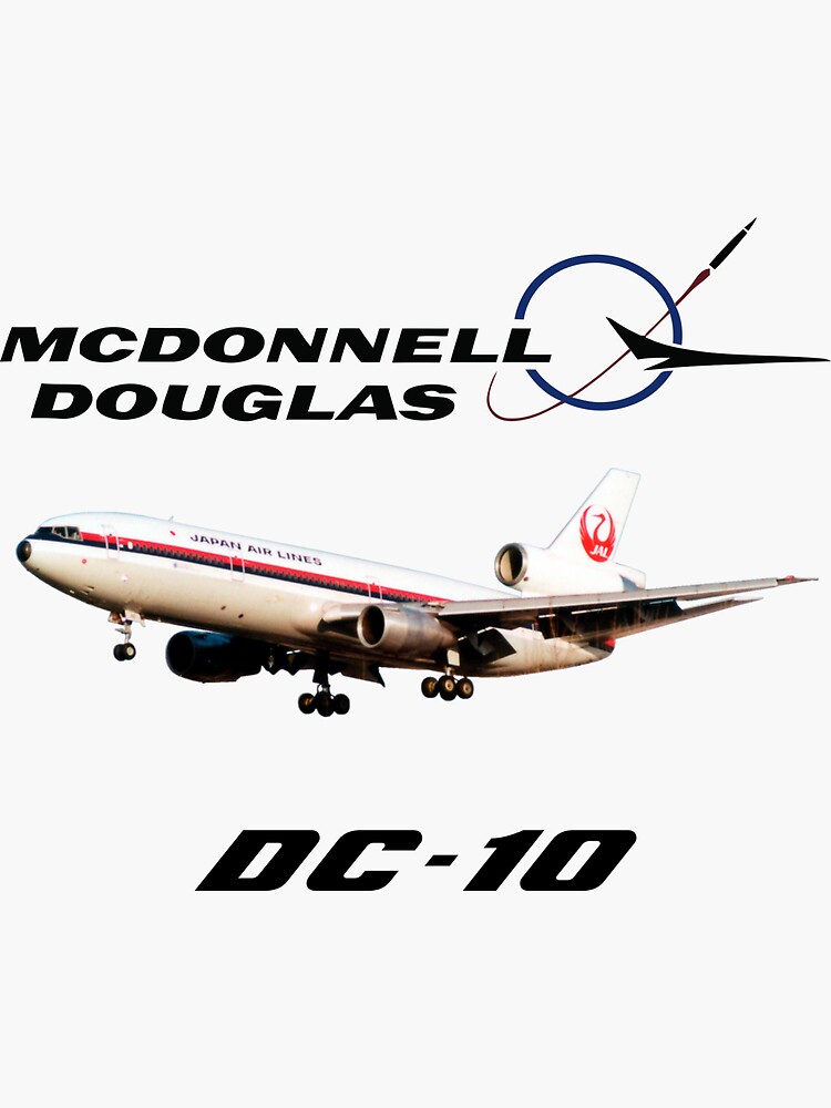 "McDonnell Douglas DC-10 Airliner" Sticker by peteroldfield | Redbubble