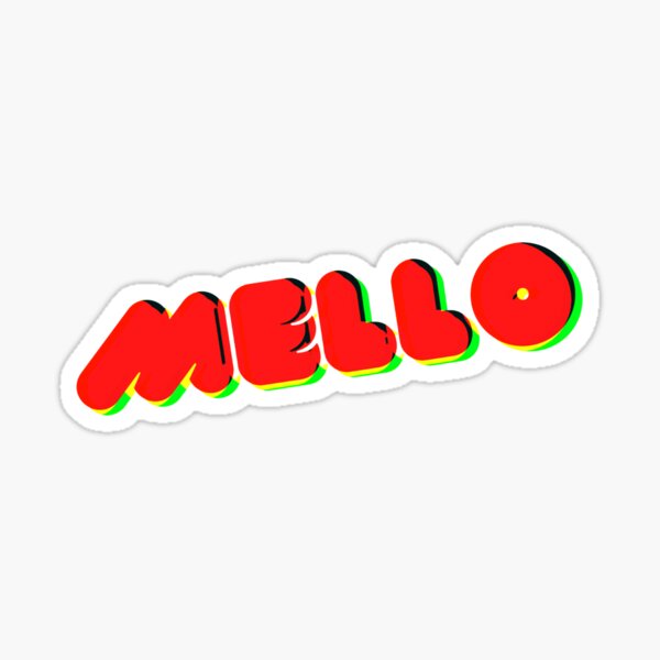 "Mello design for apparel and gifts, by Razor's Dream" Sticker by ...