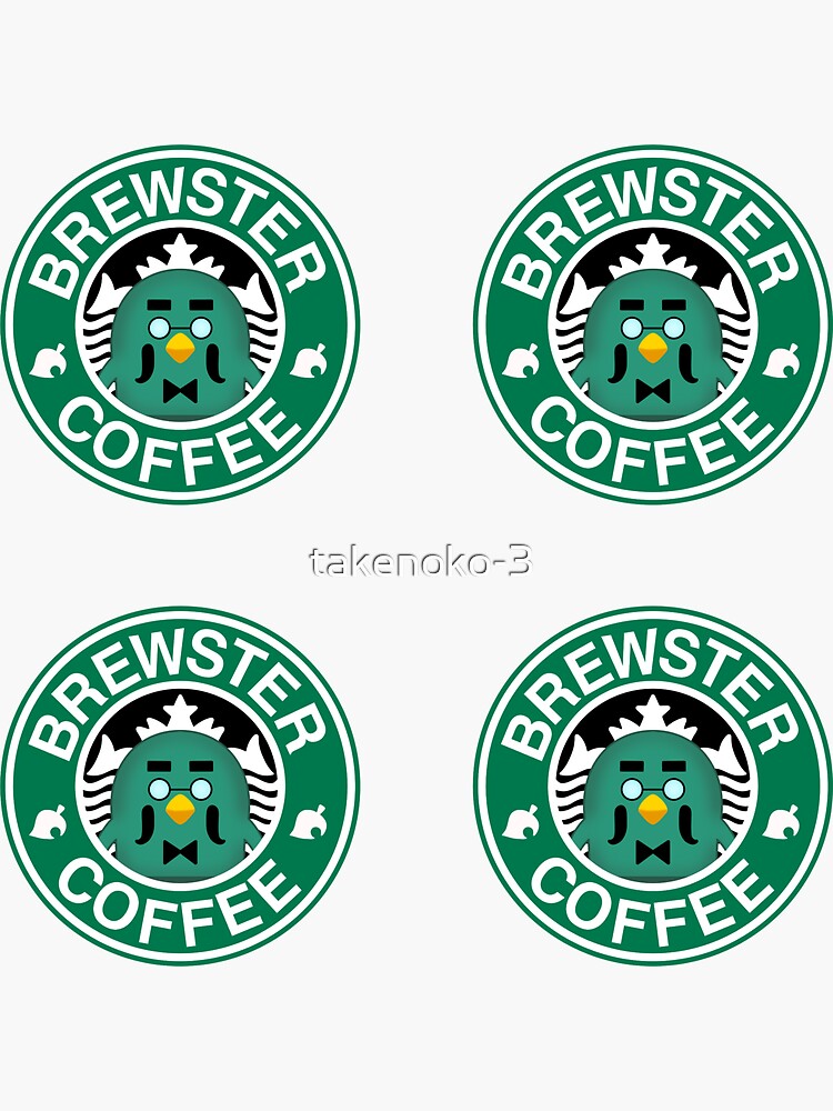 "Brewster Coffee Logo Pack" Sticker for Sale by takenoko-3 | Redbubble