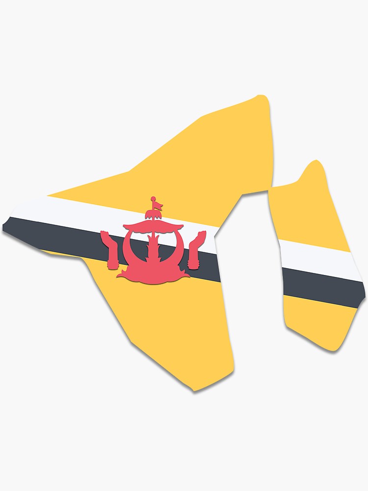 "Brunei" Sticker for Sale by FlatFlags | Redbubble