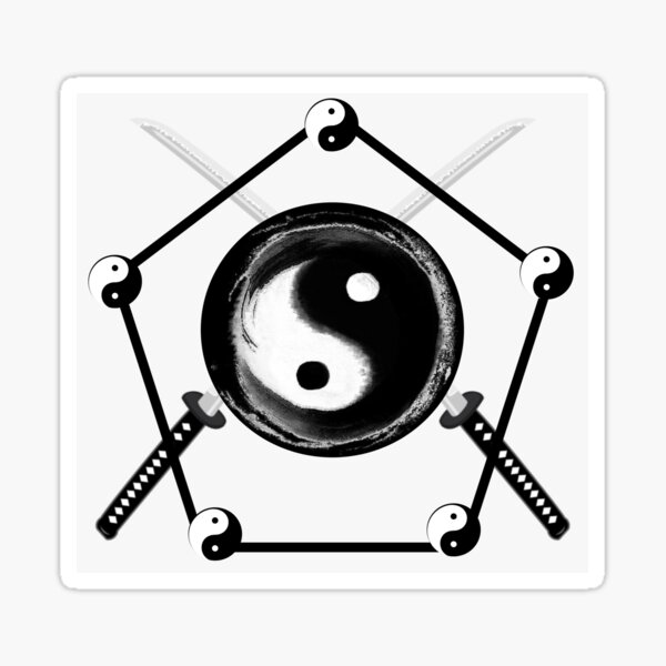 "Jin Jang" Sticker by Nemanja5rovic | Redbubble