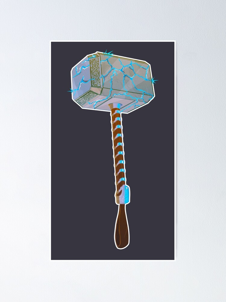"Mjolnir reforged" Poster for Sale by RackhamGreg | Redbubble