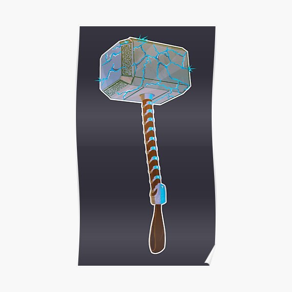 "Mjolnir reforged" Poster for Sale by RackhamGreg | Redbubble
