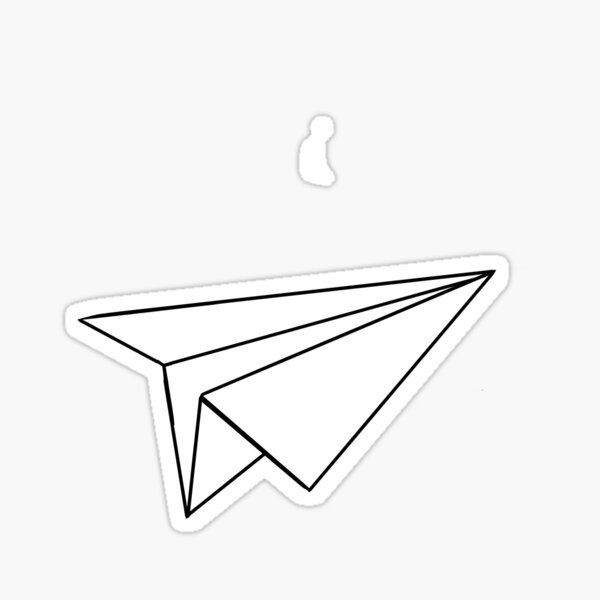 "Paper plane 2" Sticker for Sale by tristanpot1107 | Redbubble