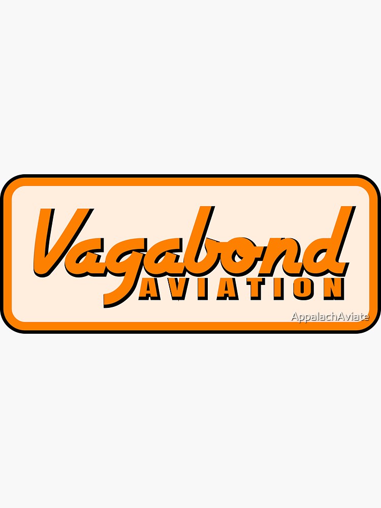 "Vagabond" Sticker by AppalachAviate | Redbubble