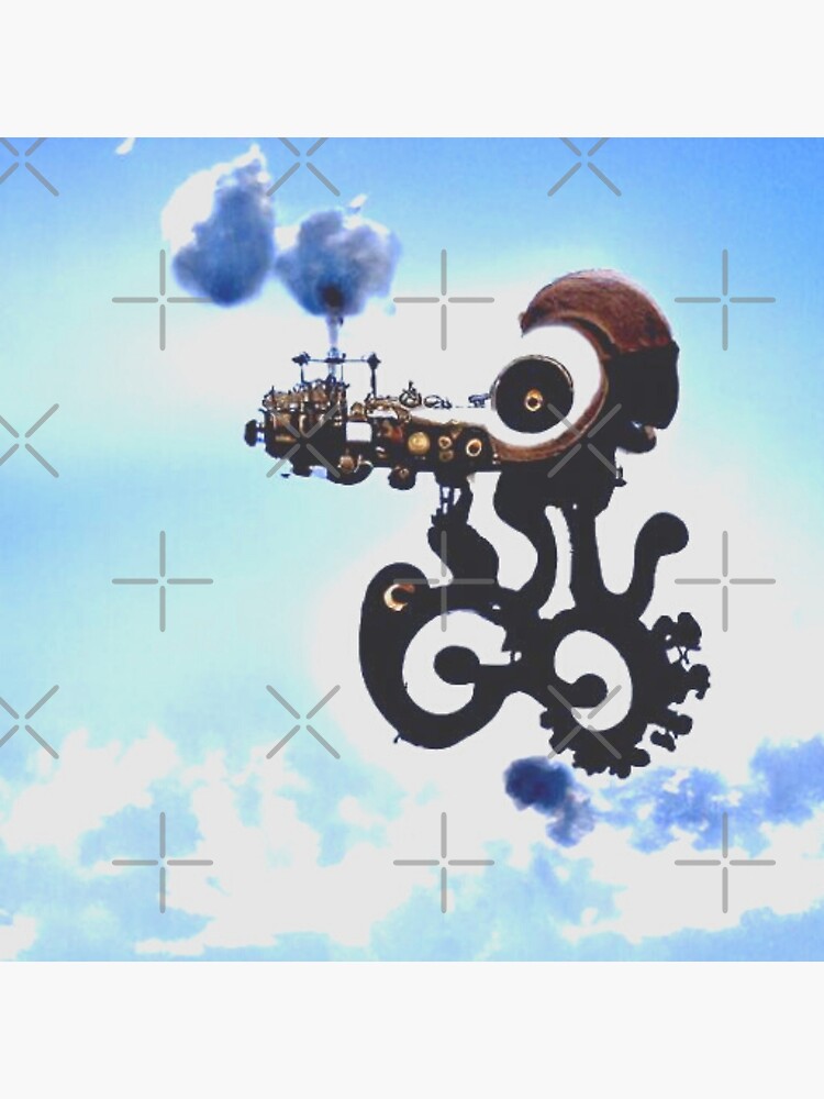 "Steampunk flying octopus" Poster for Sale by Zevy-Darling | Redbubble