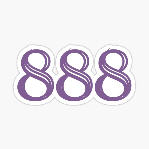 "Angel Number 888" Sticker for Sale by gabbyg077 | Redbubble