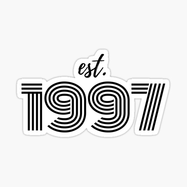 "Born in 1997 - Gen Z" Sticker by andredam12 | Redbubble