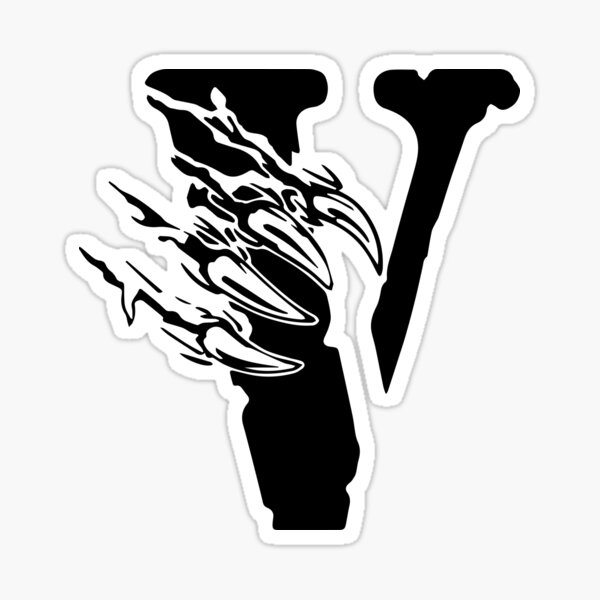 "Vlone claws logo" Sticker by Urhypegal | Redbubble
