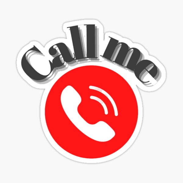 "Call Me Sticker" Sticker by Figuradam | Redbubble