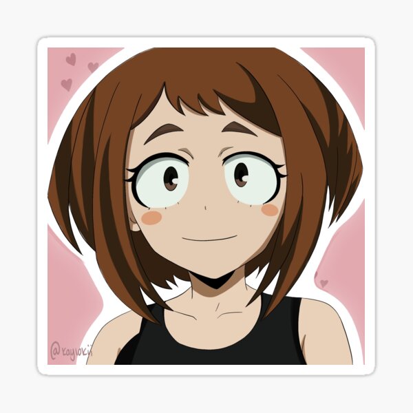 "Ochaco uraraka " Sticker by kayloki | Redbubble