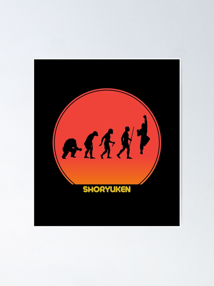 "Evolution of Shoryuken" Poster for Sale by Arju-Sirius | Redbubble