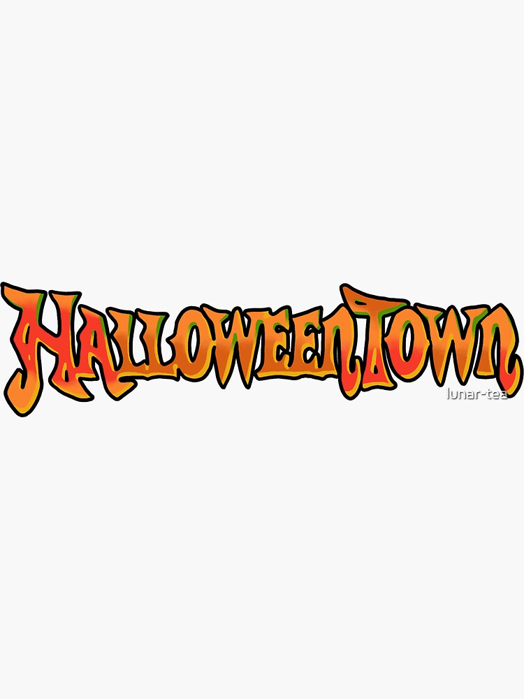 "Halloweentown " Sticker for Sale by lunar-tea | Redbubble