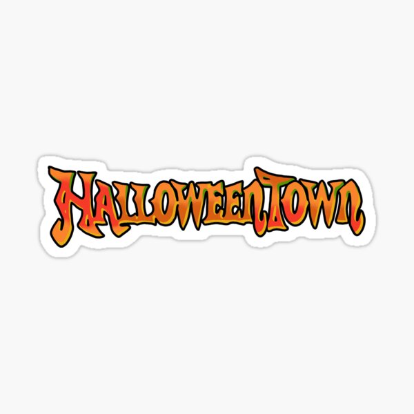 "Halloweentown " Sticker for Sale by lunar-tea | Redbubble