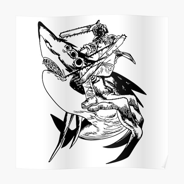 "Denji & Beam" Poster for Sale by AnimeMart07 | Redbubble