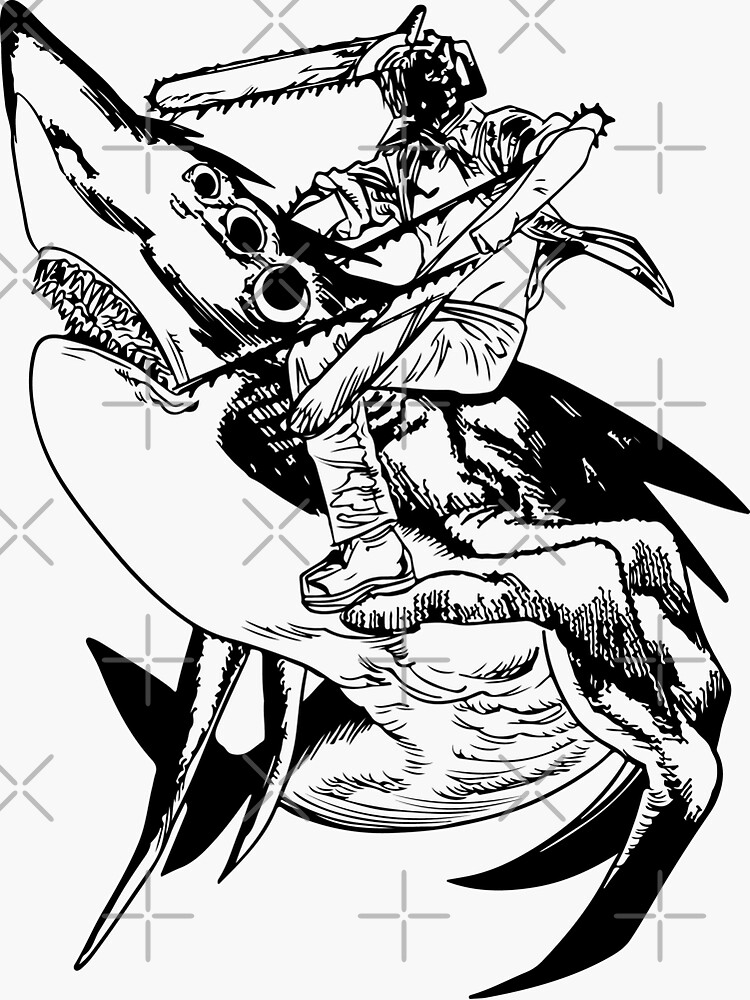 "Denji & Beam" Sticker by AnimeMart07 | Redbubble