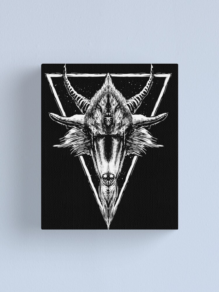 "Baphomet Goat Head Occult Pagan Satanic goat Head Satanic Witch Occult ...