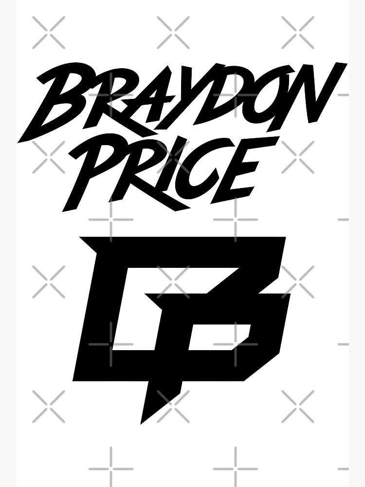 "Braydon Price Merch Black Logo" Poster for Sale by SulaRiam | Redbubble