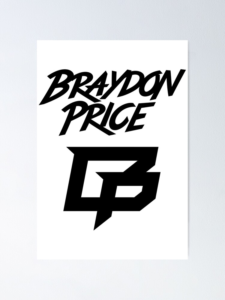 "Braydon Price Merch Black Logo" Poster for Sale by SulaRiam | Redbubble