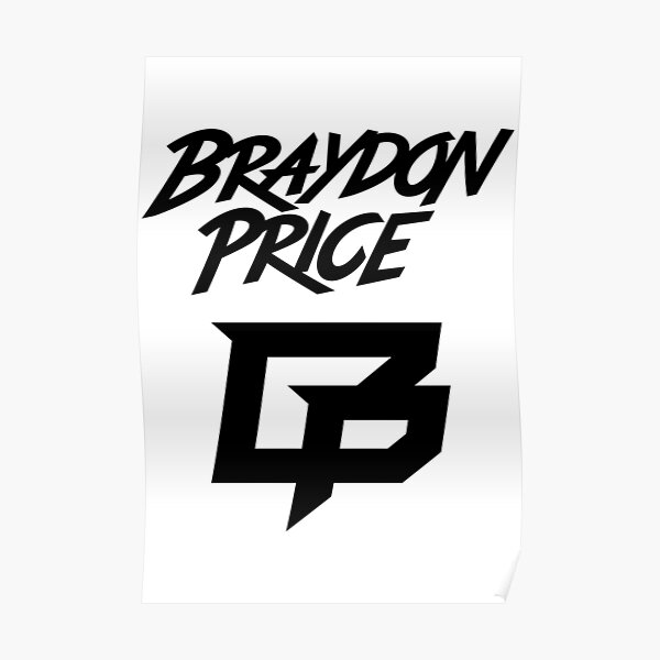 "Braydon Price Merch Black Logo" Poster for Sale by SulaRiam | Redbubble