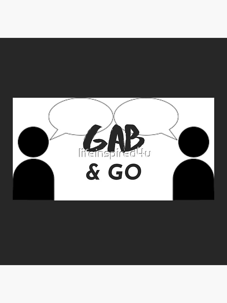 "Gab & Go" Sticker by lifeinspired4u | Redbubble
