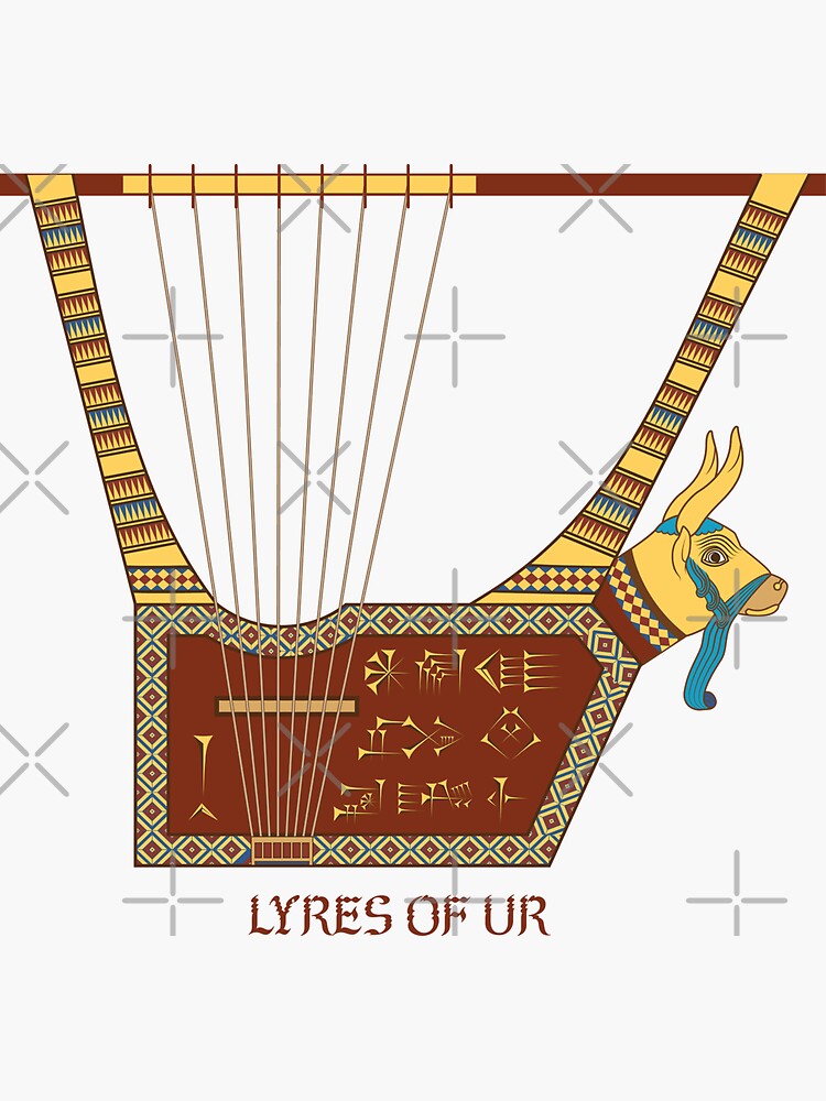 "Lyres of Ur" Sticker for Sale by YousifAziz | Redbubble