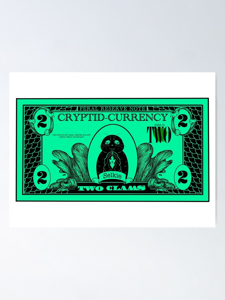 "Cryptid Currency - Selkie" Poster by UselessMallow | Redbubble