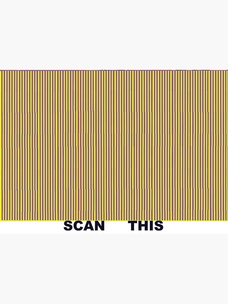 "SCAN THIS" Sticker by kevinmuddy48 | Redbubble