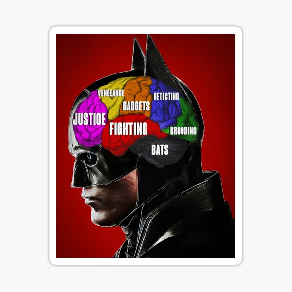 "Bat Brain" Sticker for Sale by CreativeSpero | Redbubble