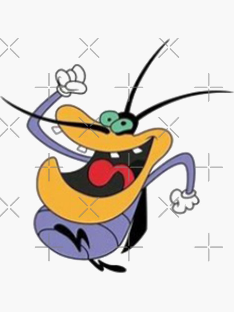 "Oggy and the Cockroaches" Sticker by saaddanger | Redbubble