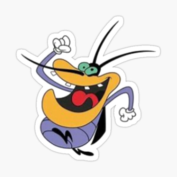 "Oggy and the Cockroaches" Sticker by saaddanger | Redbubble