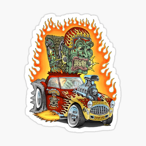 "Nitro Rocket " Sticker for Sale by brittmadding | Redbubble