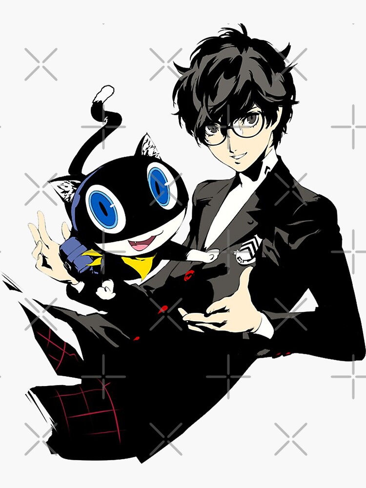 "Persona 5 Morgana - Sticker" Sticker for Sale by Ammarattshop | Redbubble