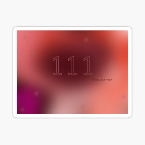"Angel Number 111" Sticker by alezelaaa | Redbubble