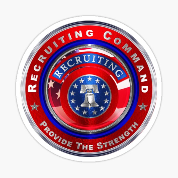 "Recruiting Command US ARMY" Sticker by SoldierAlways | Redbubble