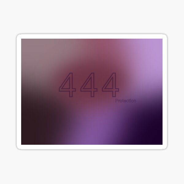 "Angel Number 444" Sticker by alezelaaa | Redbubble