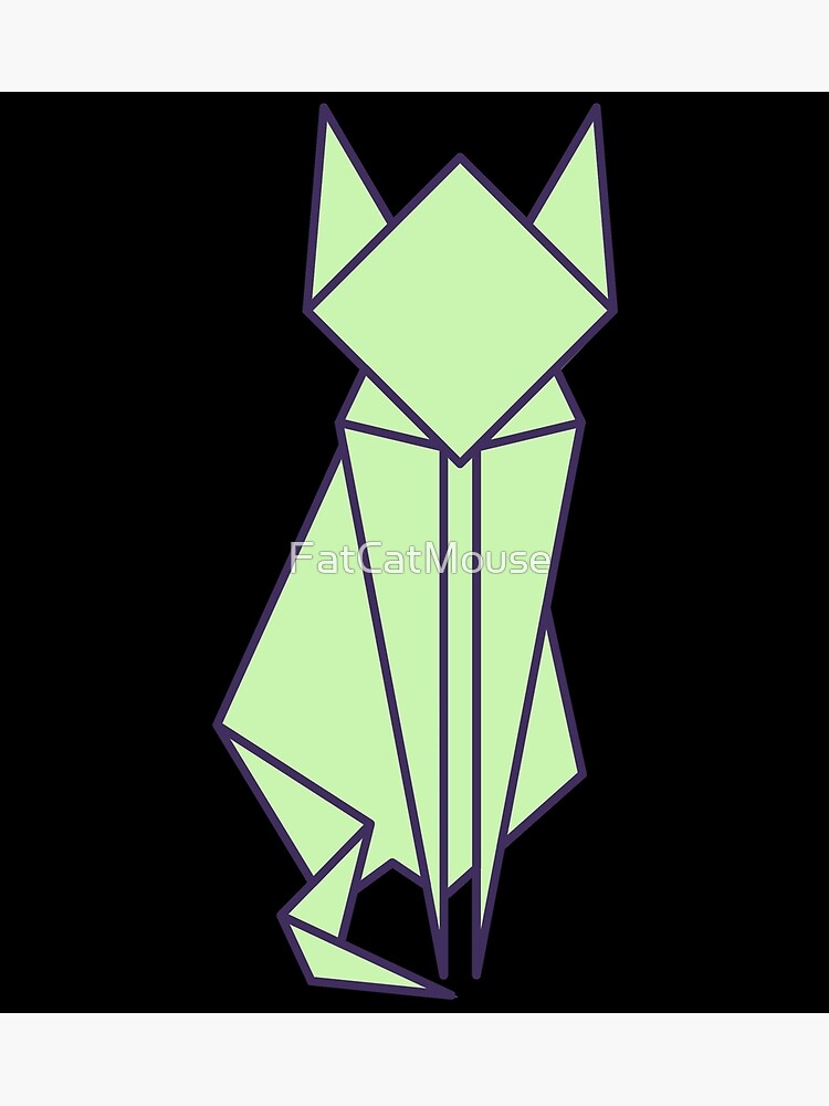 "Origami Cat, Origami cats, Japanese paper art" Poster for Sale by ...
