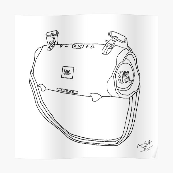 "JBL (Sketch)" Poster for Sale by ArtSurvivalLife | Redbubble