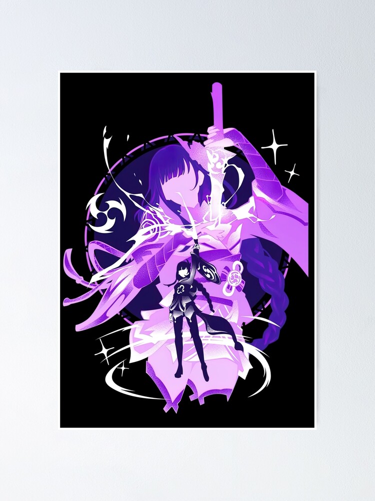 "Raiden Shogun - Genshin Impact" Poster by Kiske-Design | Redbubble