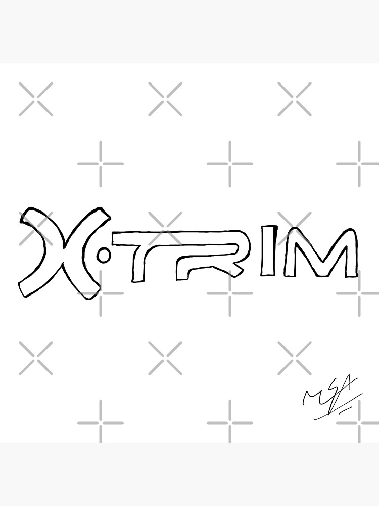 "XTrim logo (Sketch)" Poster for Sale by ArtSurvivalLife | Redbubble