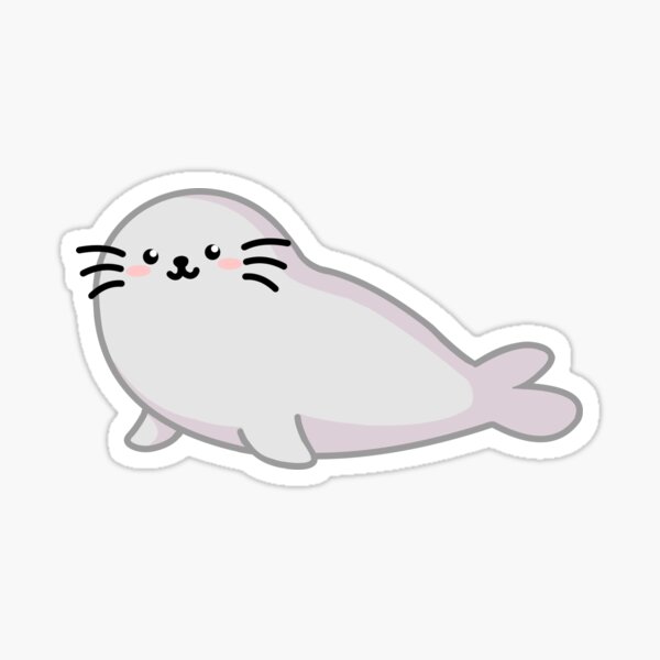 "Cute seal" Sticker for Sale by giuliarouge | Redbubble